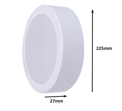 Đèn downlight Led lắp nổi tròn Philips DN027C G3 LED20 19W 6500K 220 ...