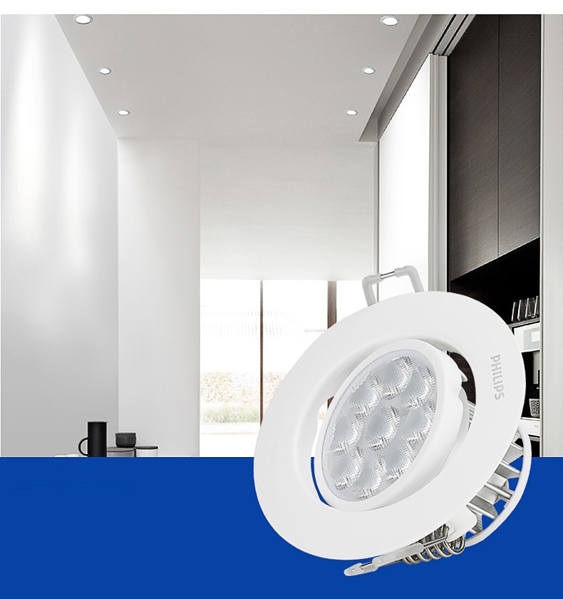 Đèn Downlight Led Philips âm trần chiếu điểm 41091 5W/2700K