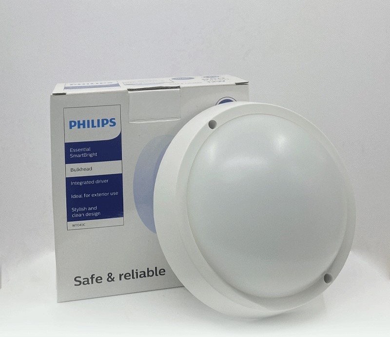 Đèn Ốp Trần Tường Philips Essential SmartBright LED Bulkhead WT045C